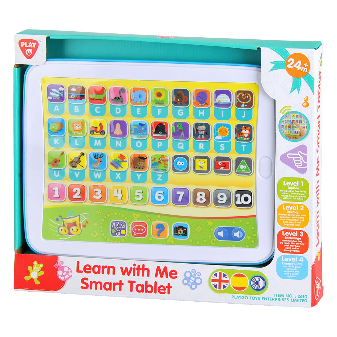 Playgo Toys Ent. Ltd. Learn With Me Smart Tablet – Toyworld NZ