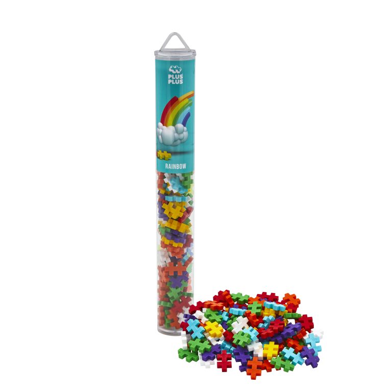 Plus Plus Rainbow Mix - 240Pc Tube – Toyworld NZ