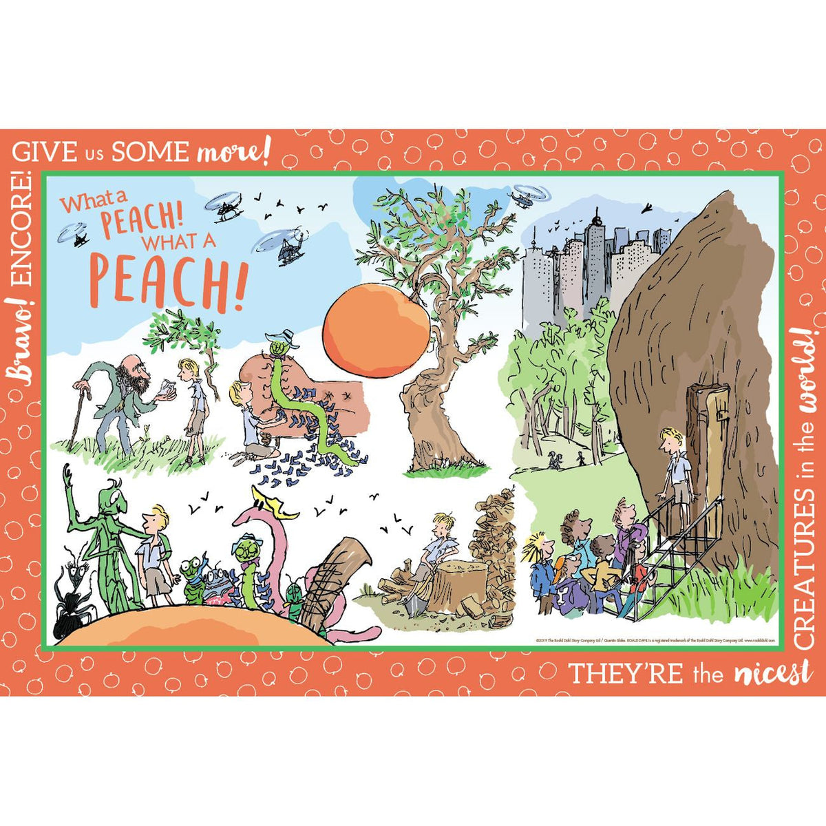 ROALD DAHL 300 PIECE XL PUZZLE JAMES AND THE GIANT PEACH – Toyworld NZ