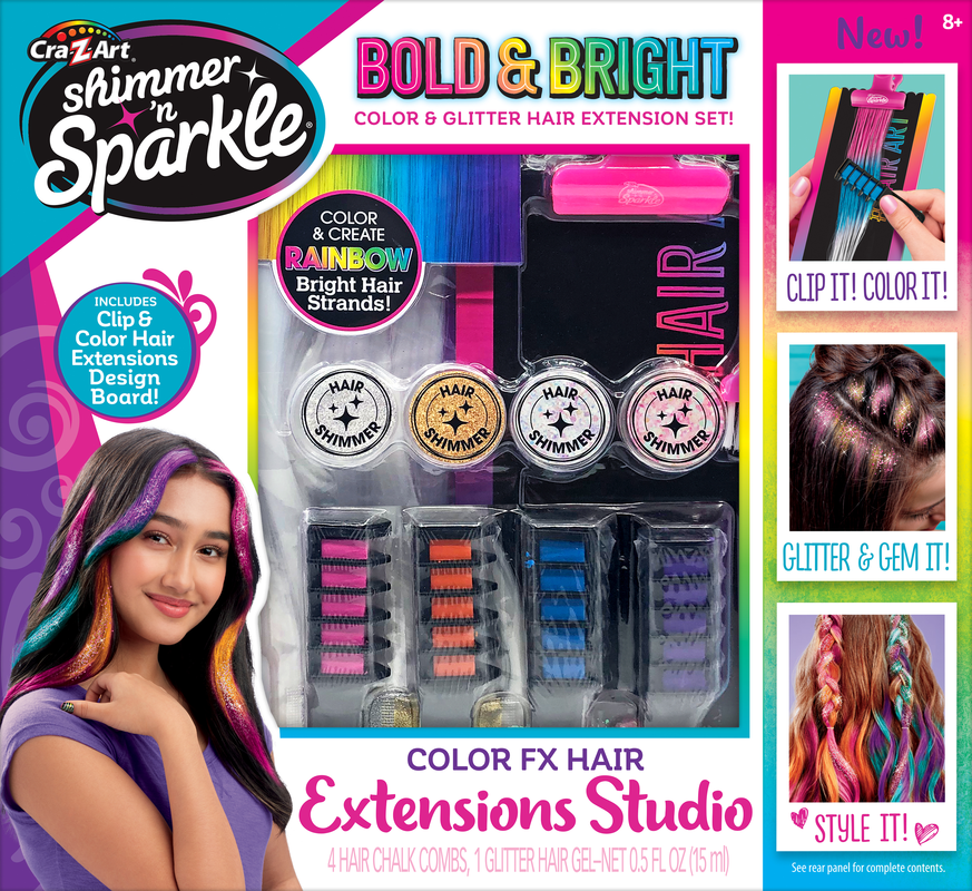 Cra-Z-Art Shimmer 'N Sparkle Fx Hair Extensions – Toyworld NZ