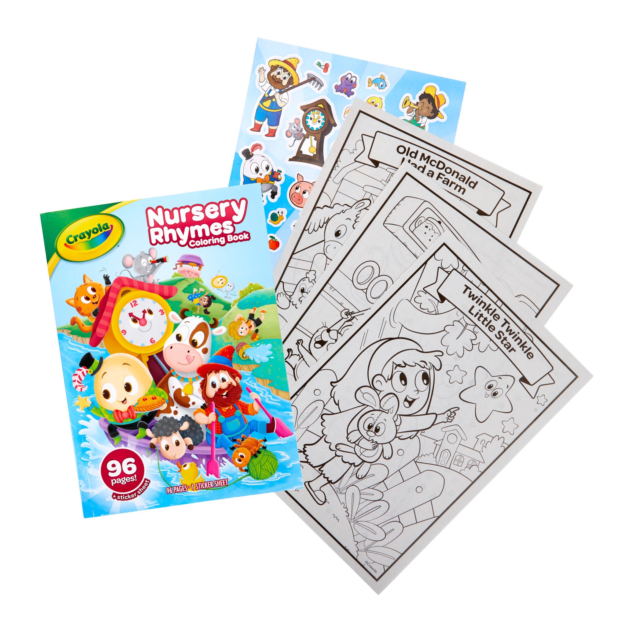 Crayola Nursery Rhymes Coloring Book 96 Pages | Toyworld NZ