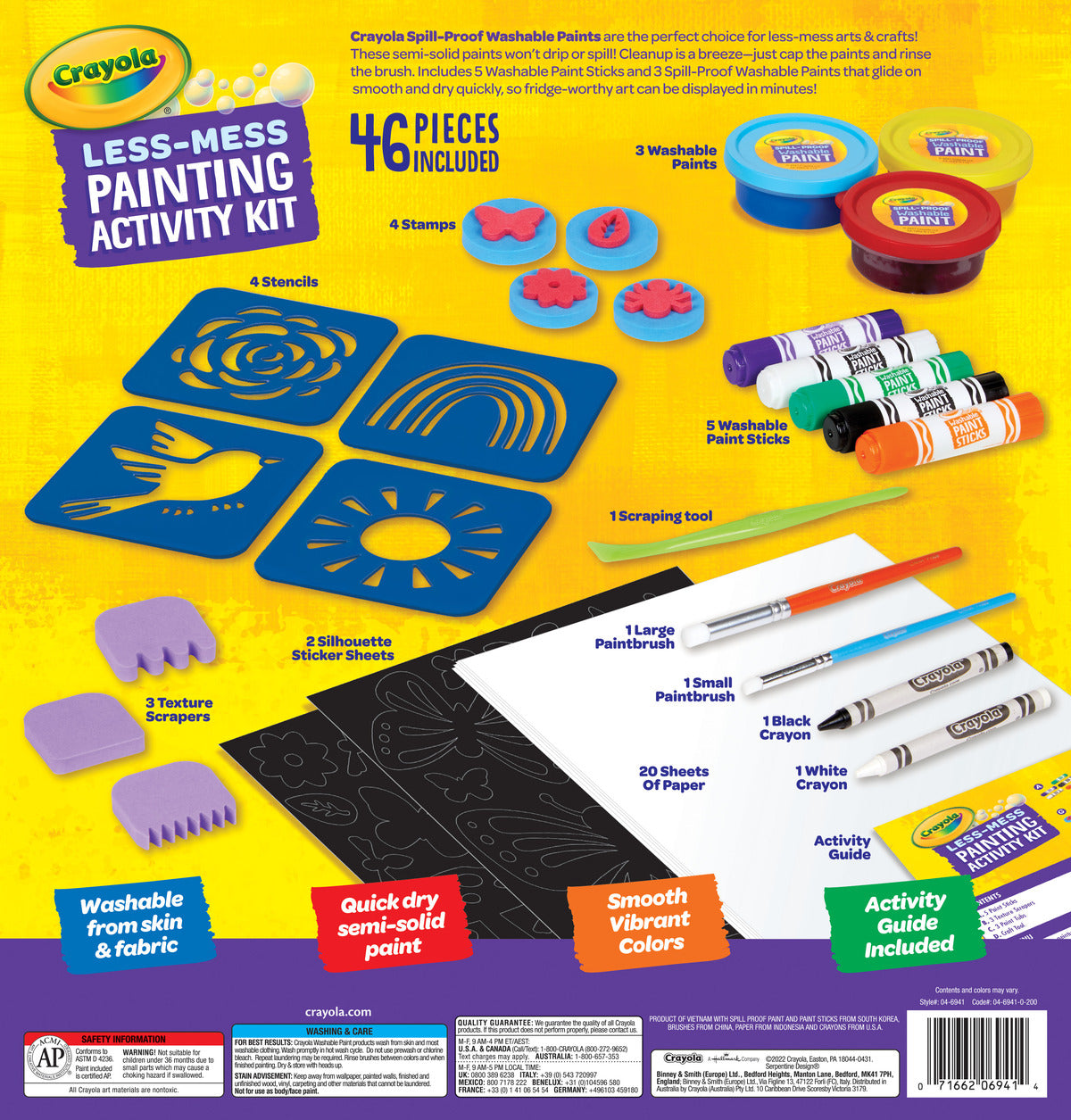 Crayola Less Mess Painting Activity Kit – Toyworld NZ