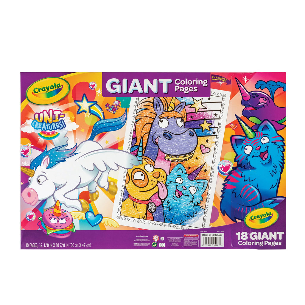 CRAYOLA UNI-CREATURES GIANT COLORING PAGES