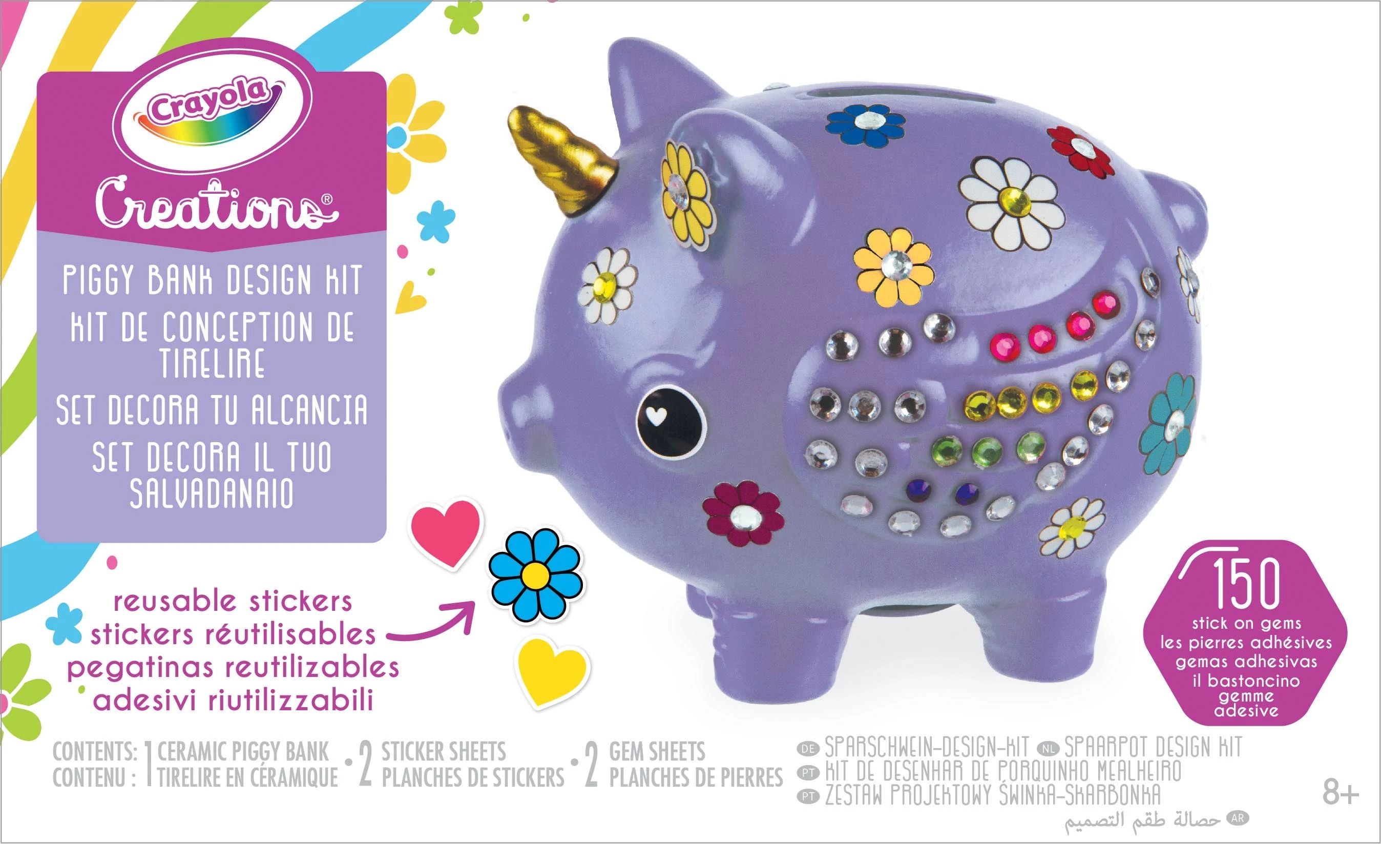 Crayola Creations Piggy Bank Design Kit – Toyworld NZ