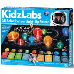 4M KidzLabs 3D Solar System Light-Up Poster – Toyworld NZ