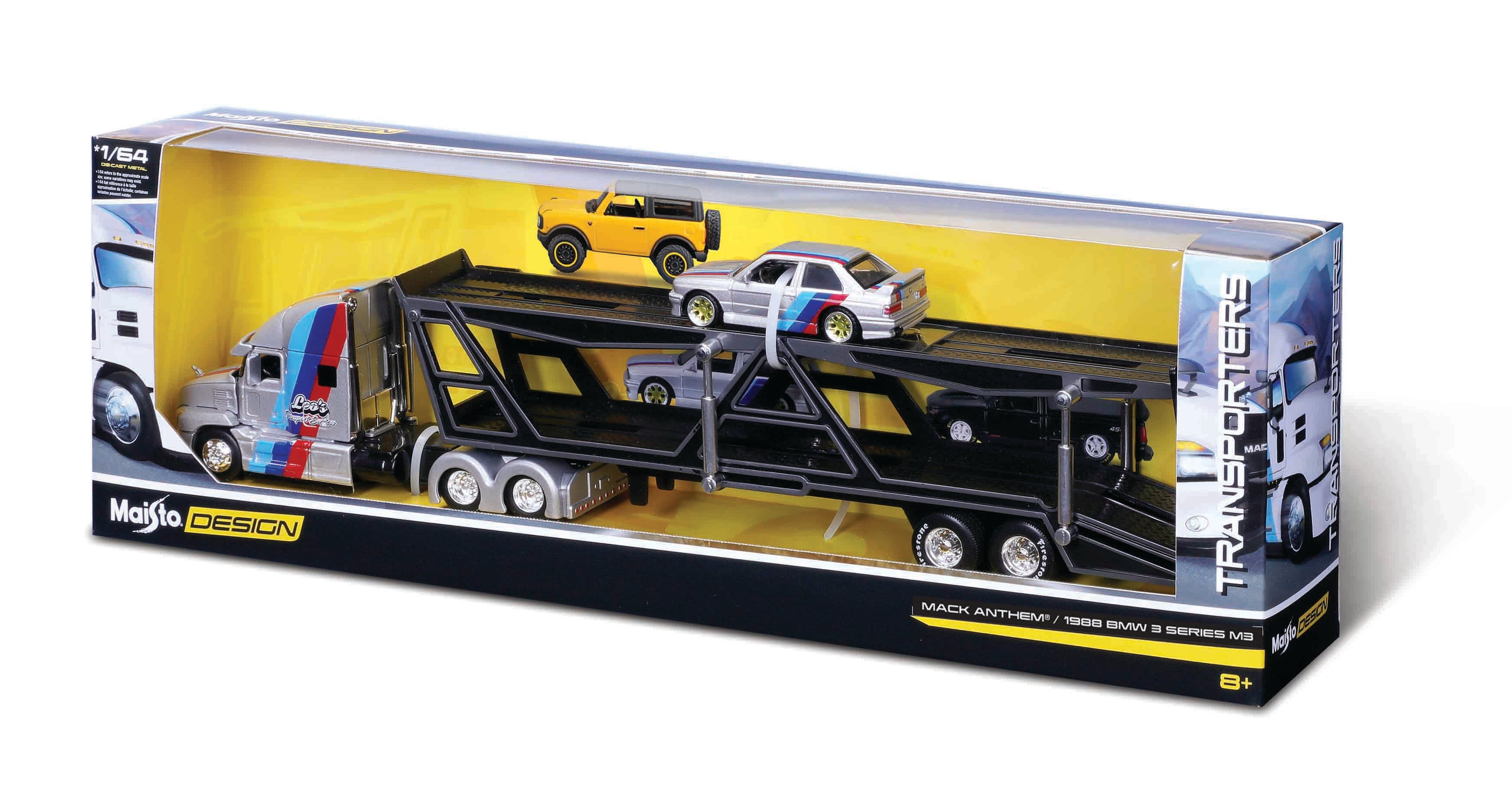 MAISTO DESIGN 1:64 TRANSPORTER WITH VEHICLE – Toyworld NZ