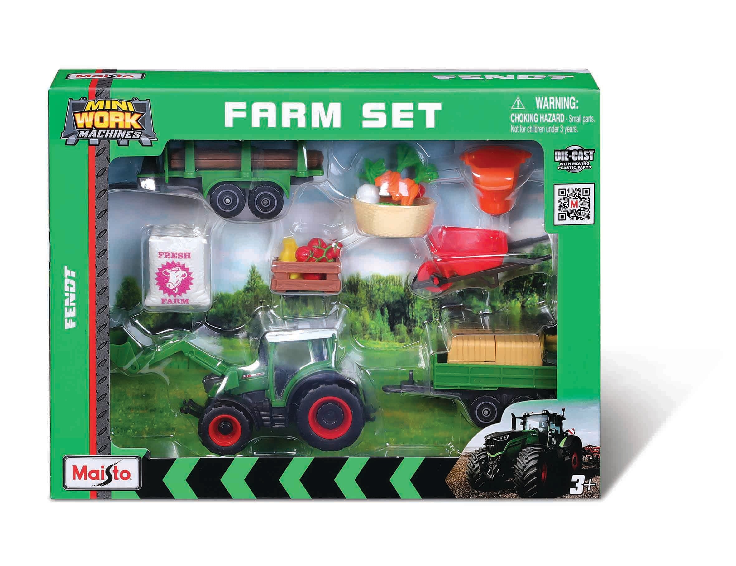 Maisto Mini Work Machines Farm Set Fendt – Toyworld NZ
