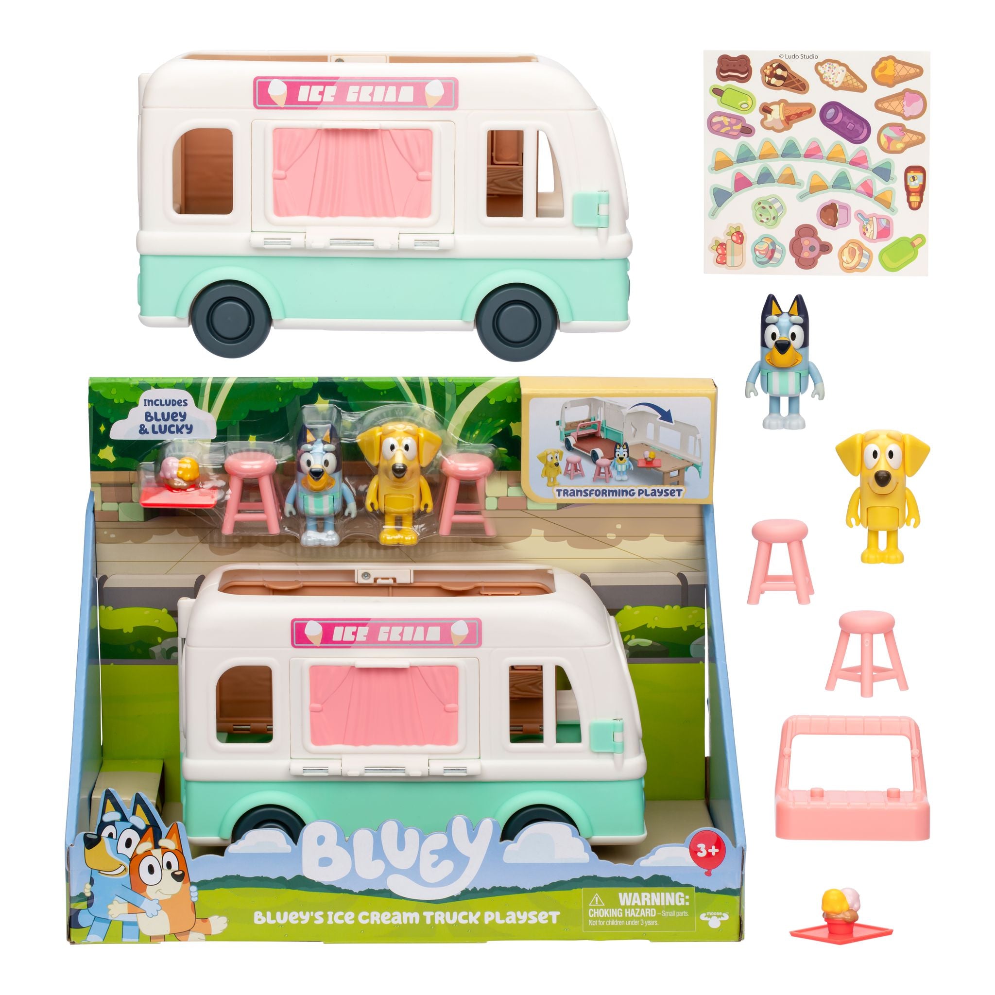 Bluey Ice Cream Truck Playset – Toyworld NZ