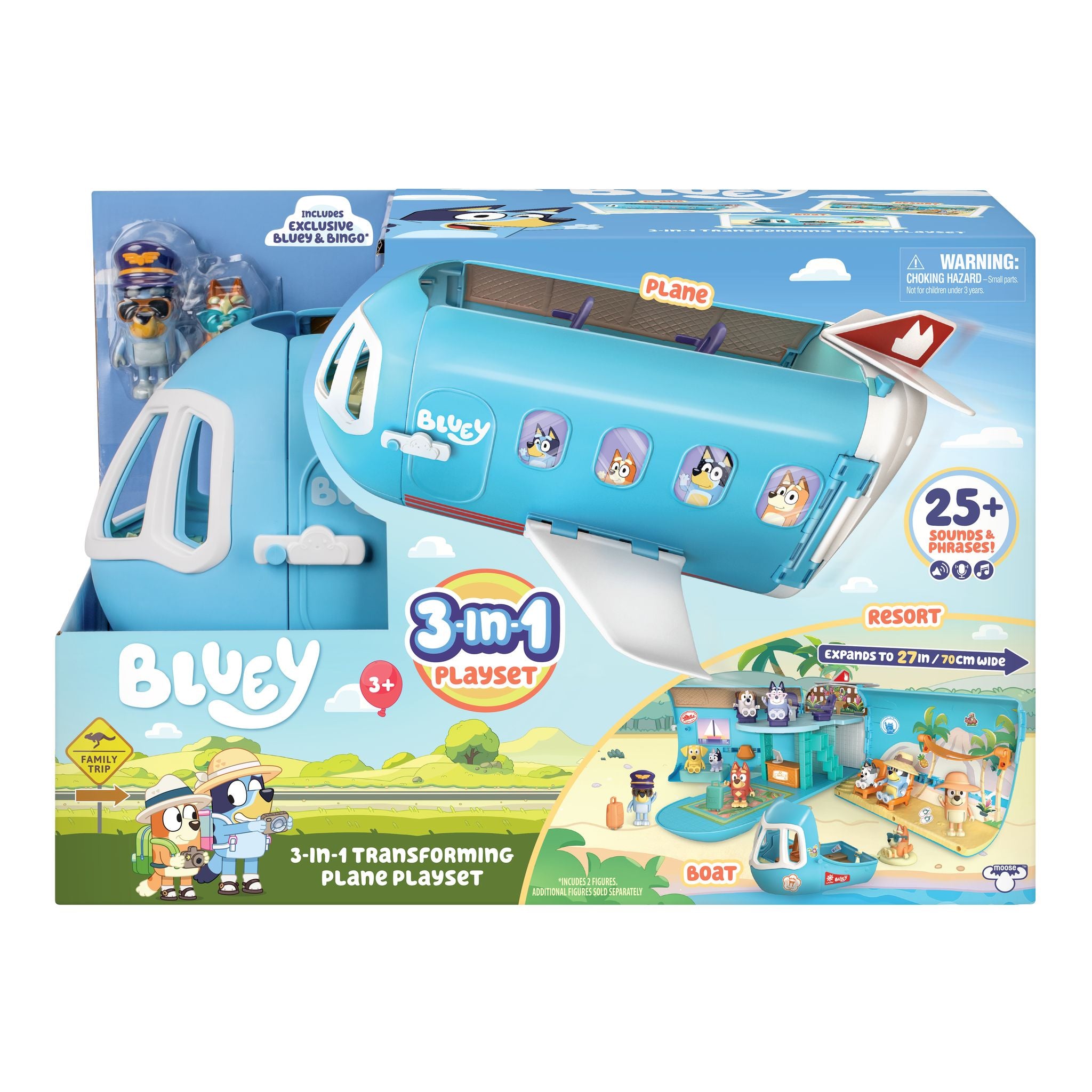 Bluey Series 11 3-In-1 Airplane Playset – Toyworld NZ
