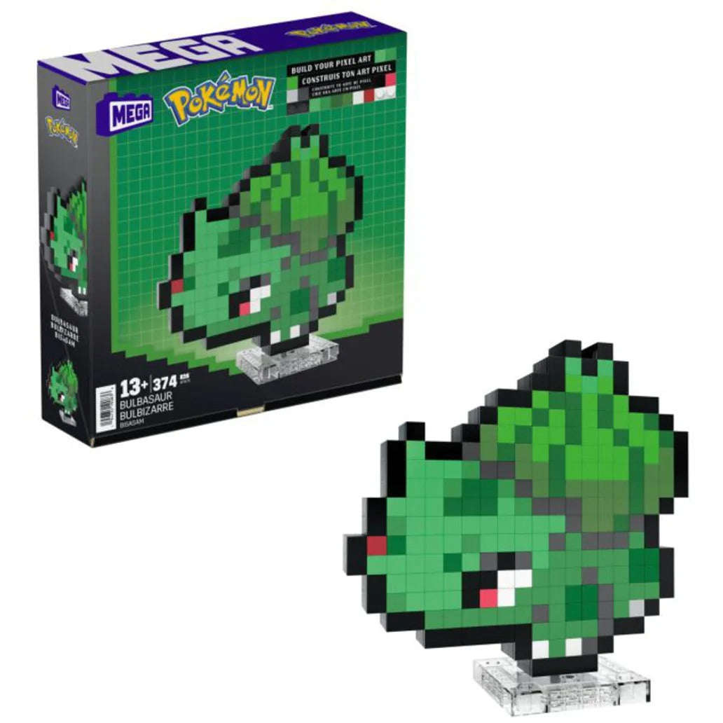 MEGA Pokémon - Bulbasaur Pixel Art – Toyworld NZ