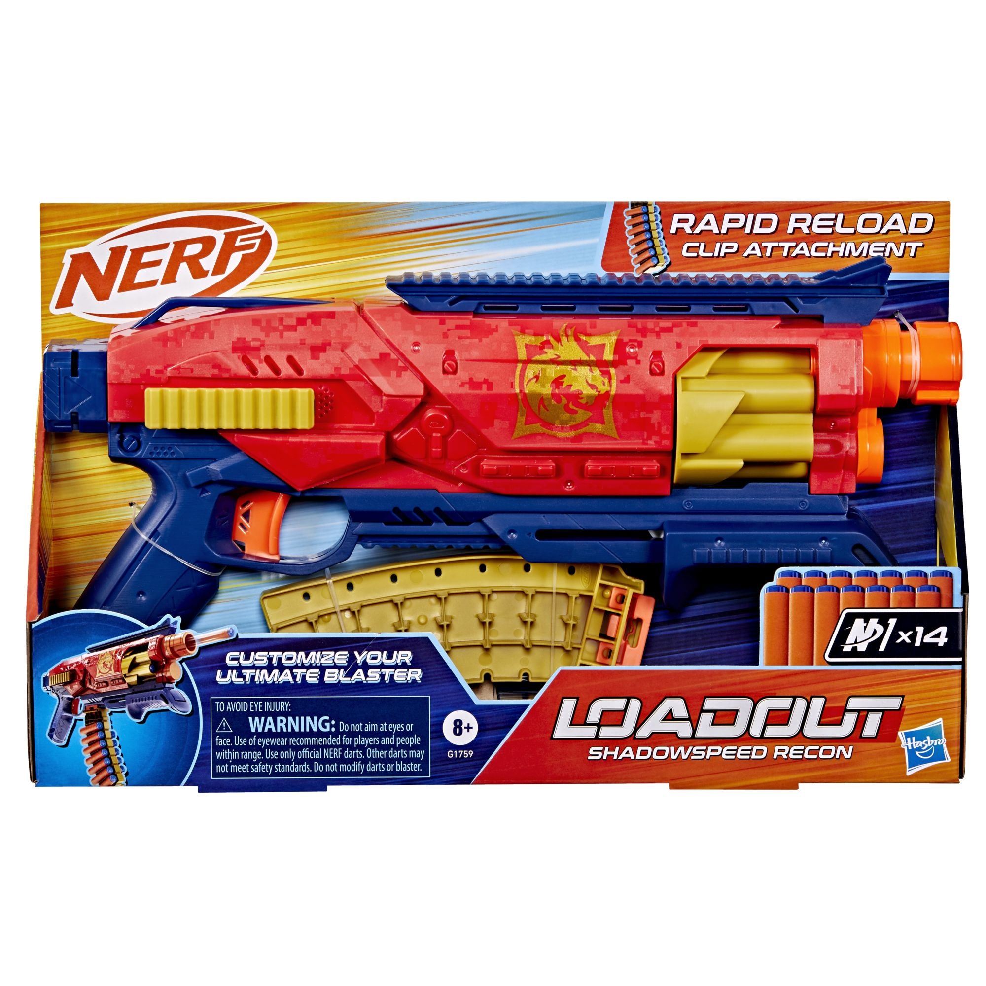 NERF Loadout Shadowspeed Recon Blaster – Toyworld NZ