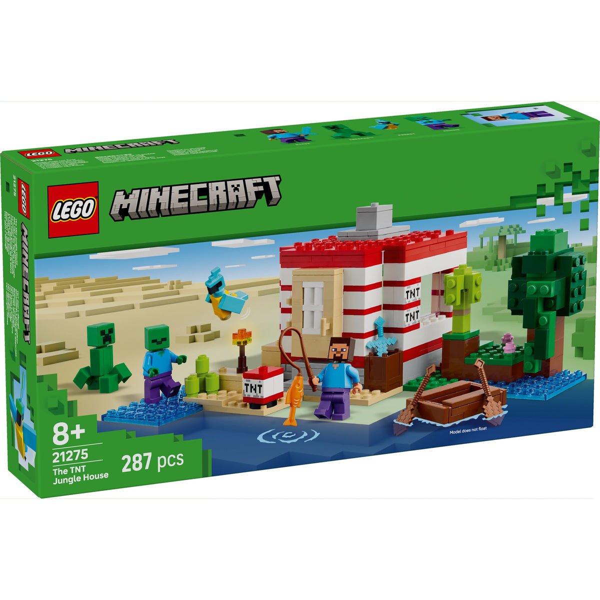 LEGO 21275 Minecraft The TNT Jungle House – Toyworld NZ