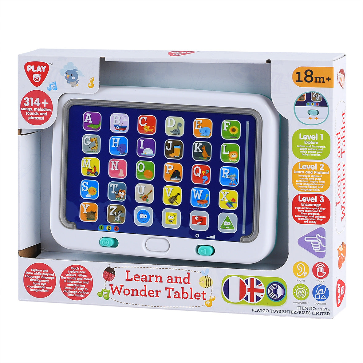 Playgo Toys Ent. Ltd. Learn And Wonder Tablet – Toyworld NZ