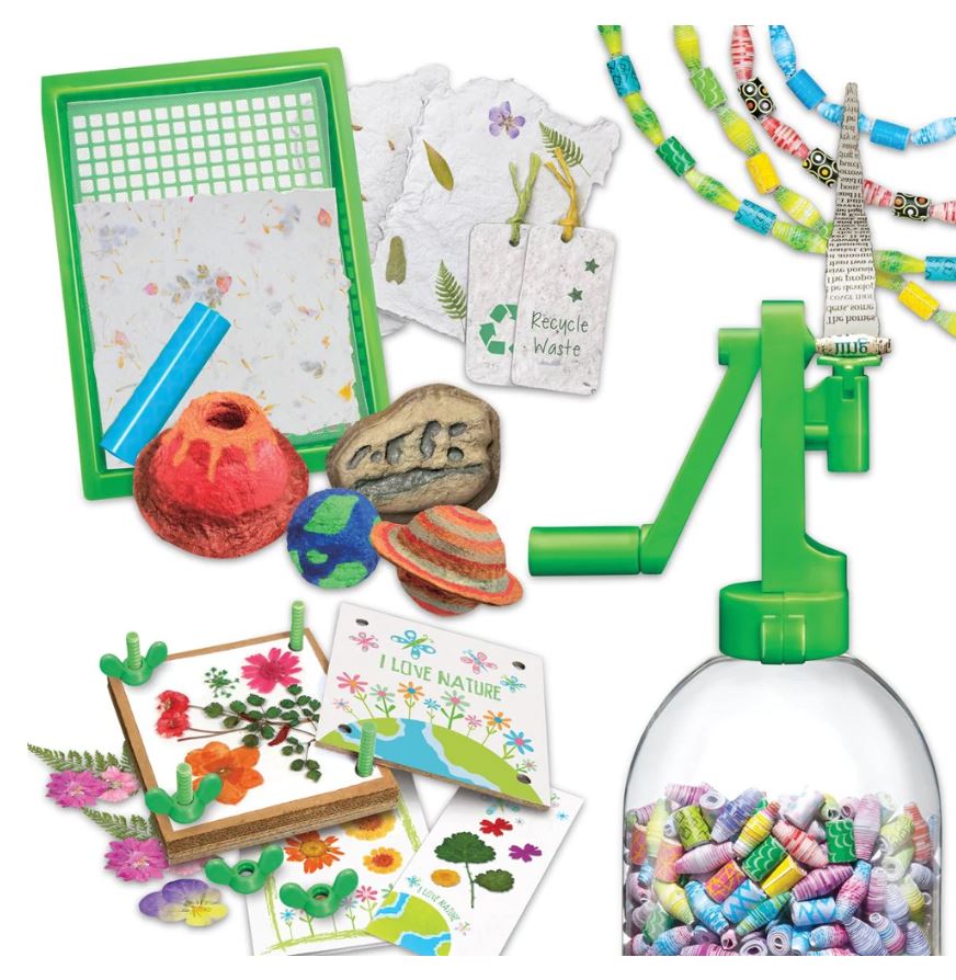 4M Steam Powered Kids Green Paper Craft – Toyworld NZ