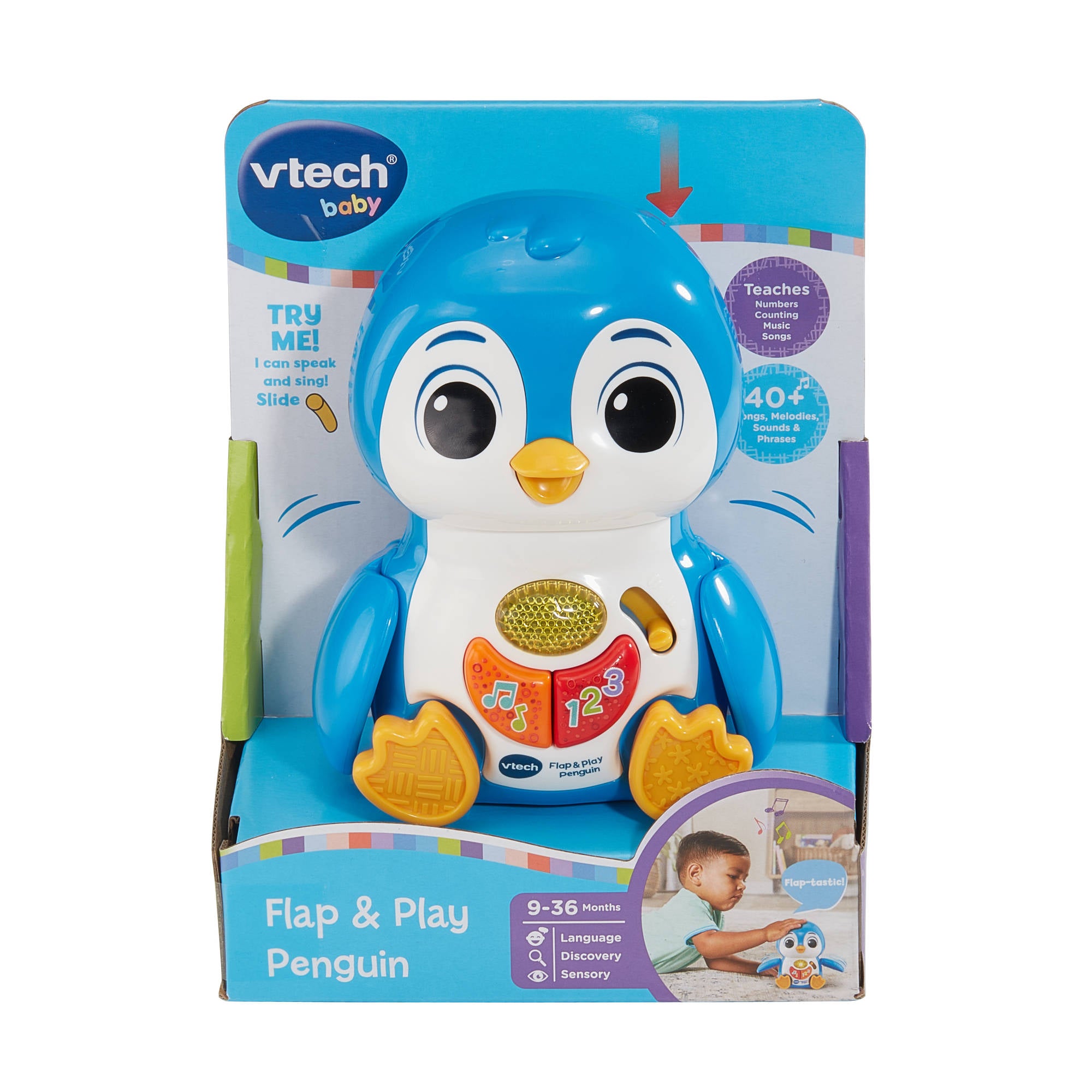 VTech Flap & Play Penguin – Toyworld NZ