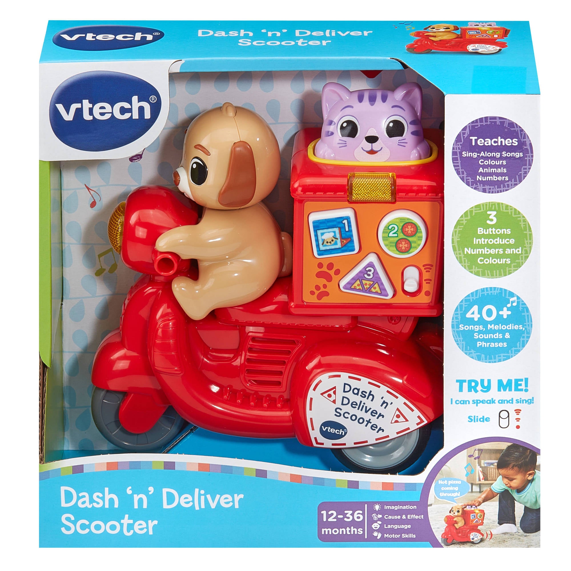 VTech Dash 'n' Deliver Scooter – Toyworld NZ