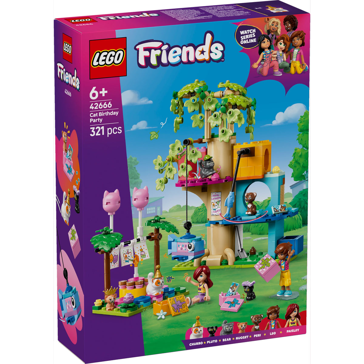 LEGO 42666 Friends Cat Birthday Party & Tree House – Toyworld NZ