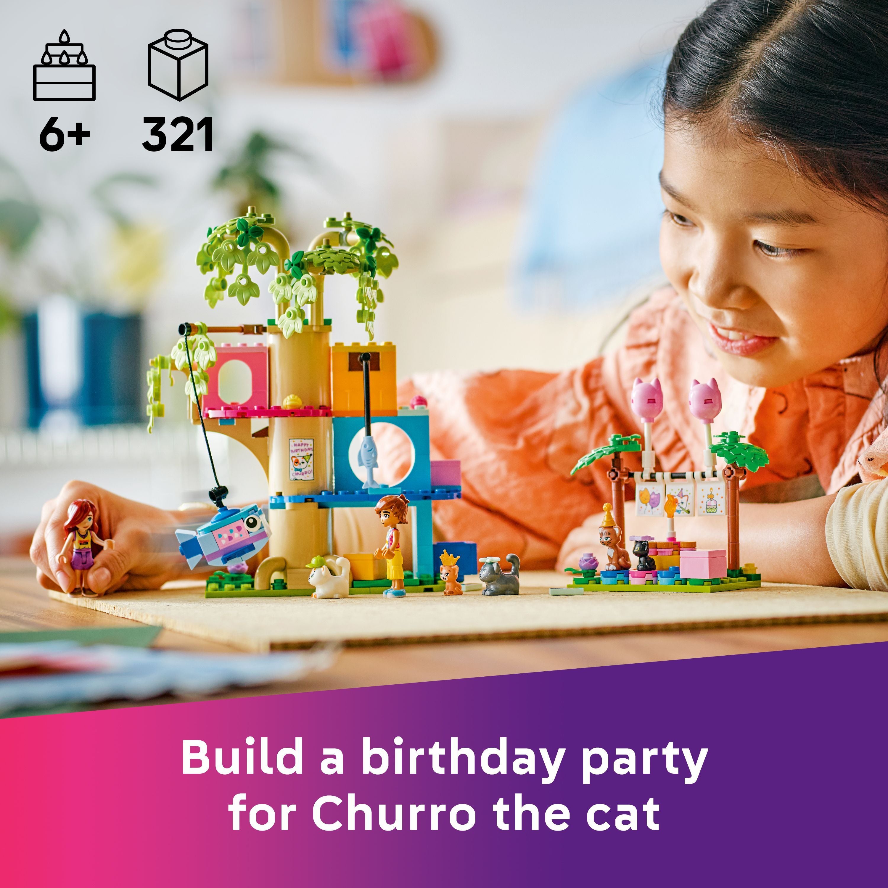 LEGO 42666 Friends Cat Birthday Party & Tree House – Toyworld NZ