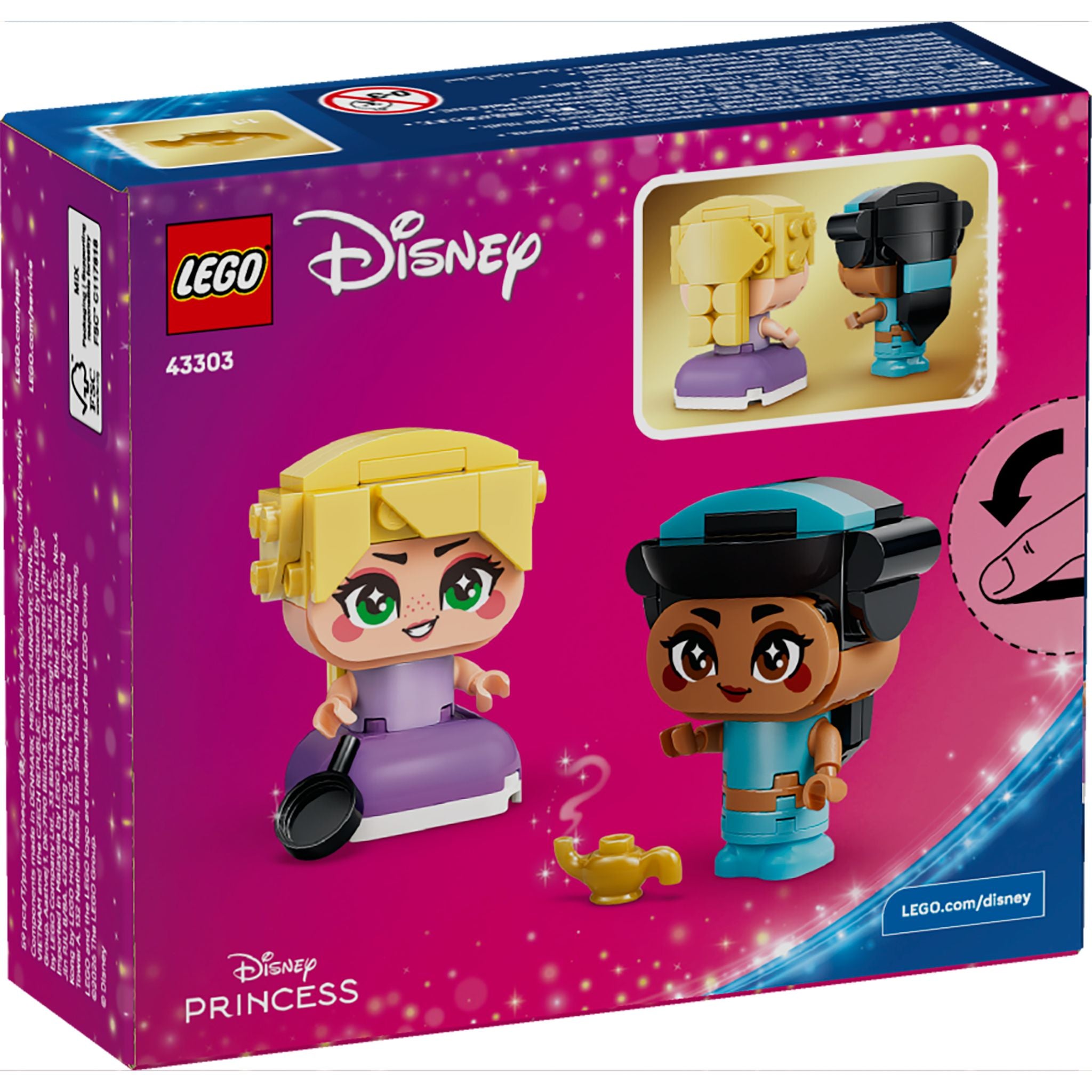 LEGO 43303 Disney Princess Mini Jasmine & Rapunzel – Toyworld NZ