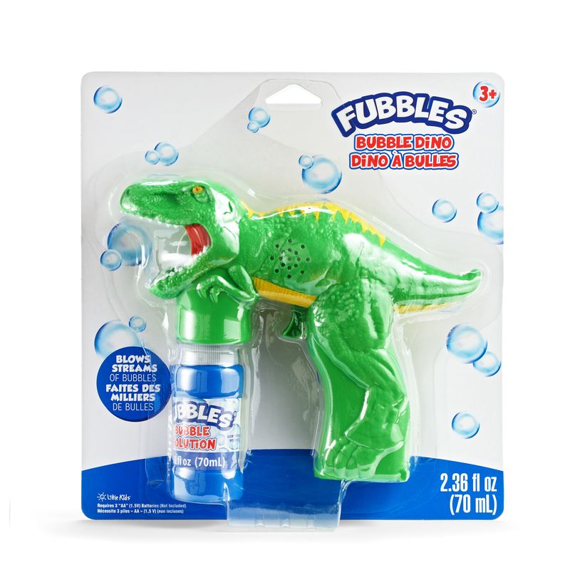 FUBBLES BUBBLE DINO BUBBLE GUN – Toyworld NZ