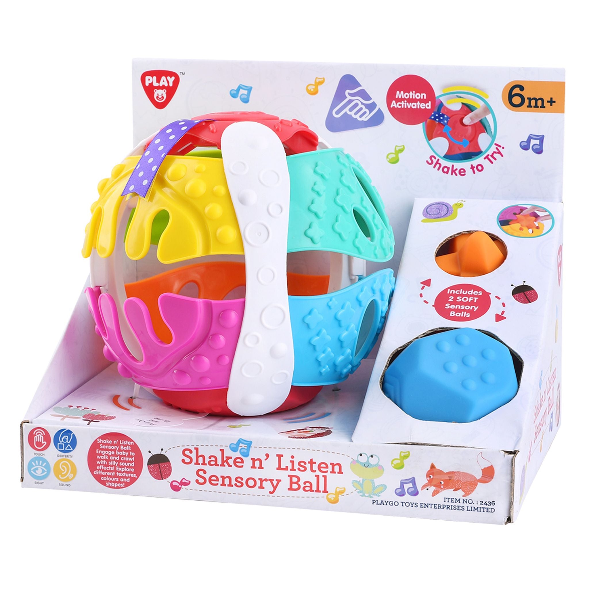Playgo Toys Shake n' Listen Sensory Ball – Toyworld NZ