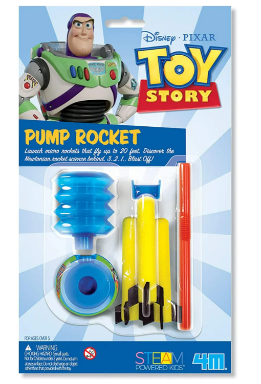 4M Disney Pixar Toy Story Pump Rocket – Toyworld NZ