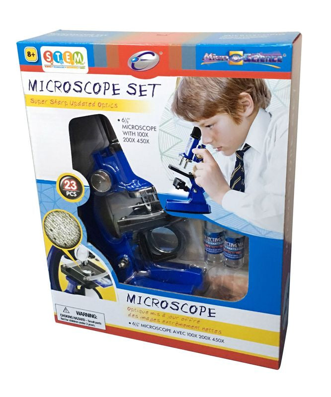 Micro-Science 100/200/450X Microscope Set – Toyworld NZ