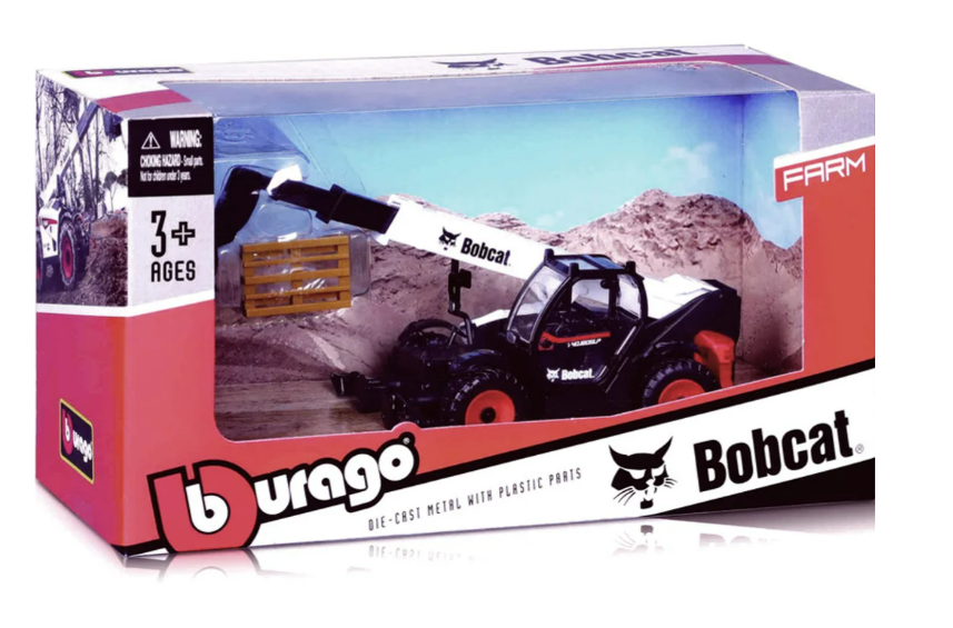 Bburago 1:50 Bobcat T40.180Slp Telehandler With Pallet Fork – Toyworld NZ