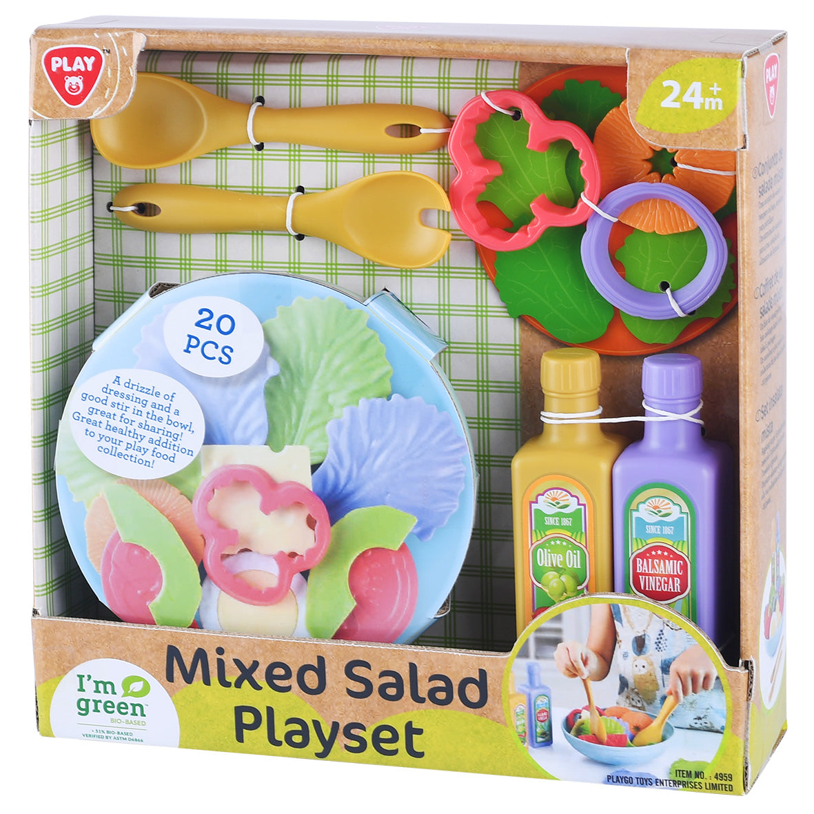 Playgo Toys Bio Plastic Mixed Salad Playset – Toyworld NZ