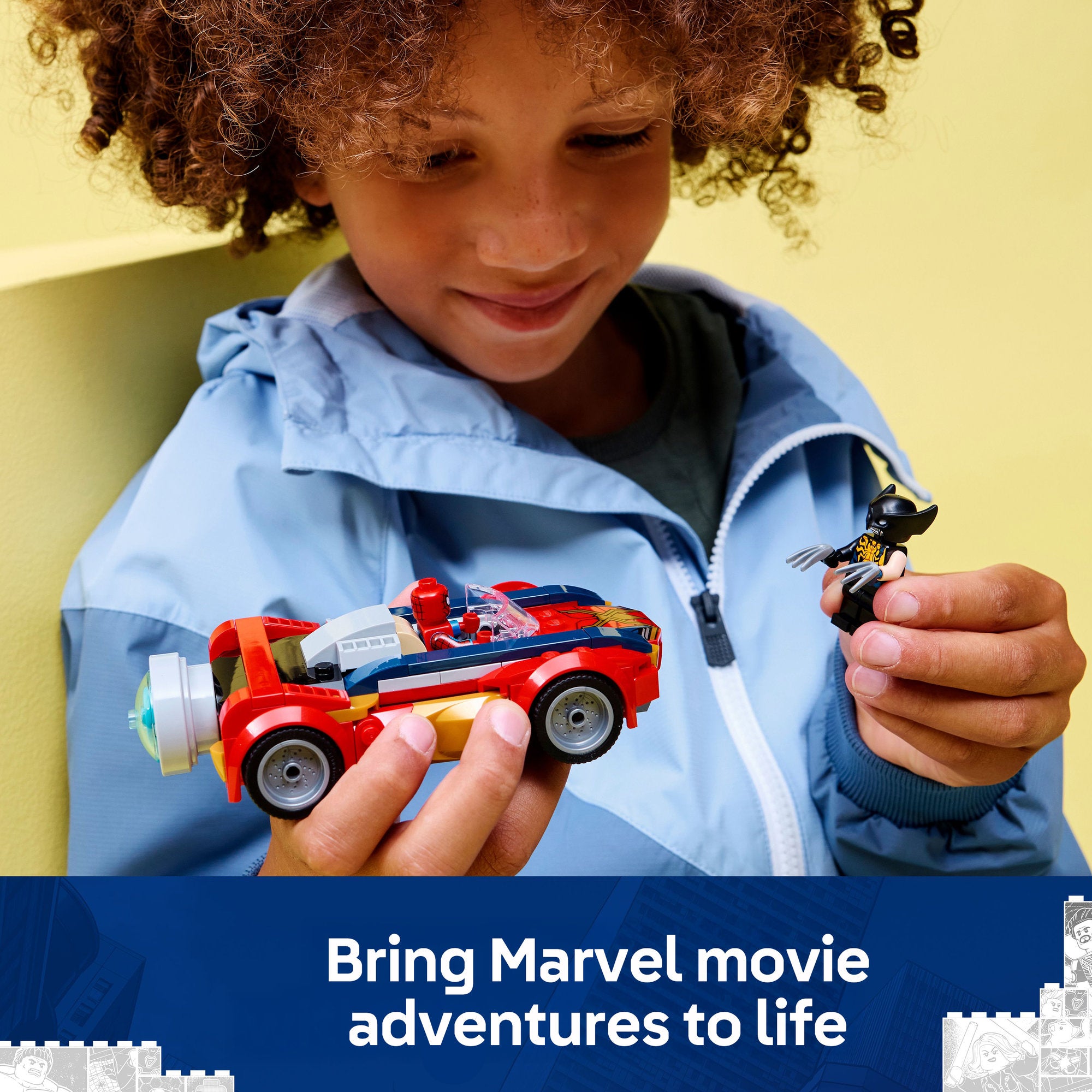 LEGO 76336 Marvel Super Heroes Spider-Man Car vs. Venomized Wolverine ...