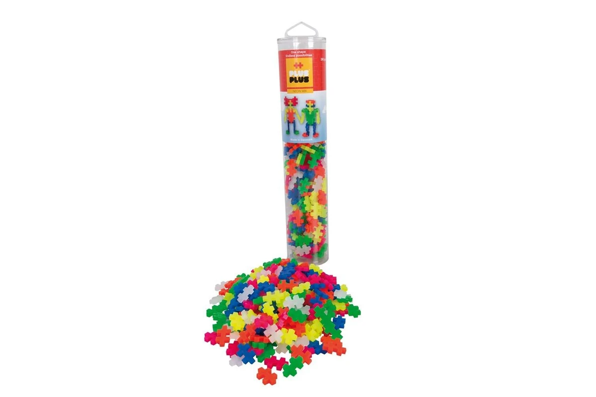 Plus Plus Neon Mix - 240Pc Tube – Toyworld NZ
