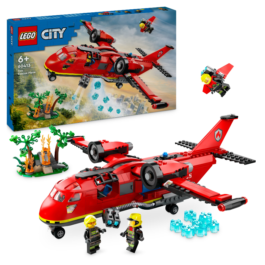 LEGO 60413 CITY FIRE RESCUE PLANE – Toyworld NZ