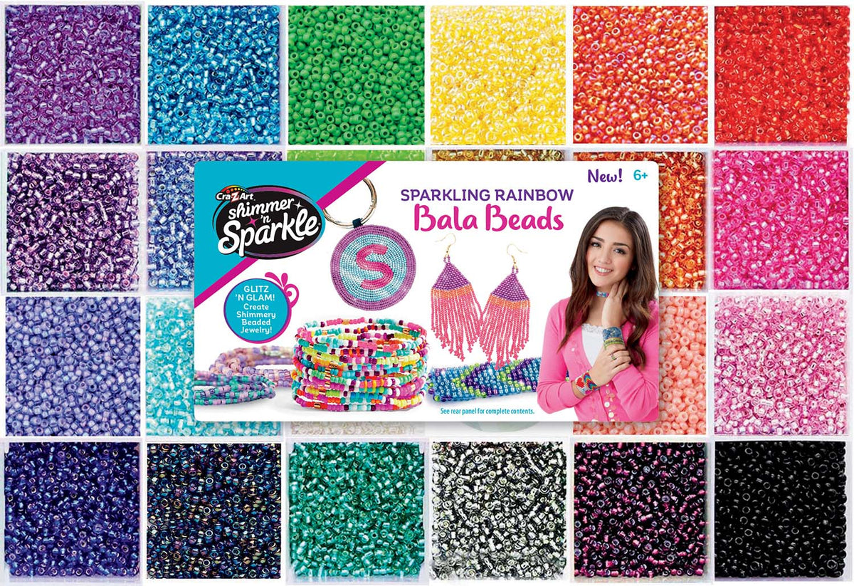 Cra-Z-Art Shimmer 'N Sparkle Rainbow Bala Beads – Toyworld NZ