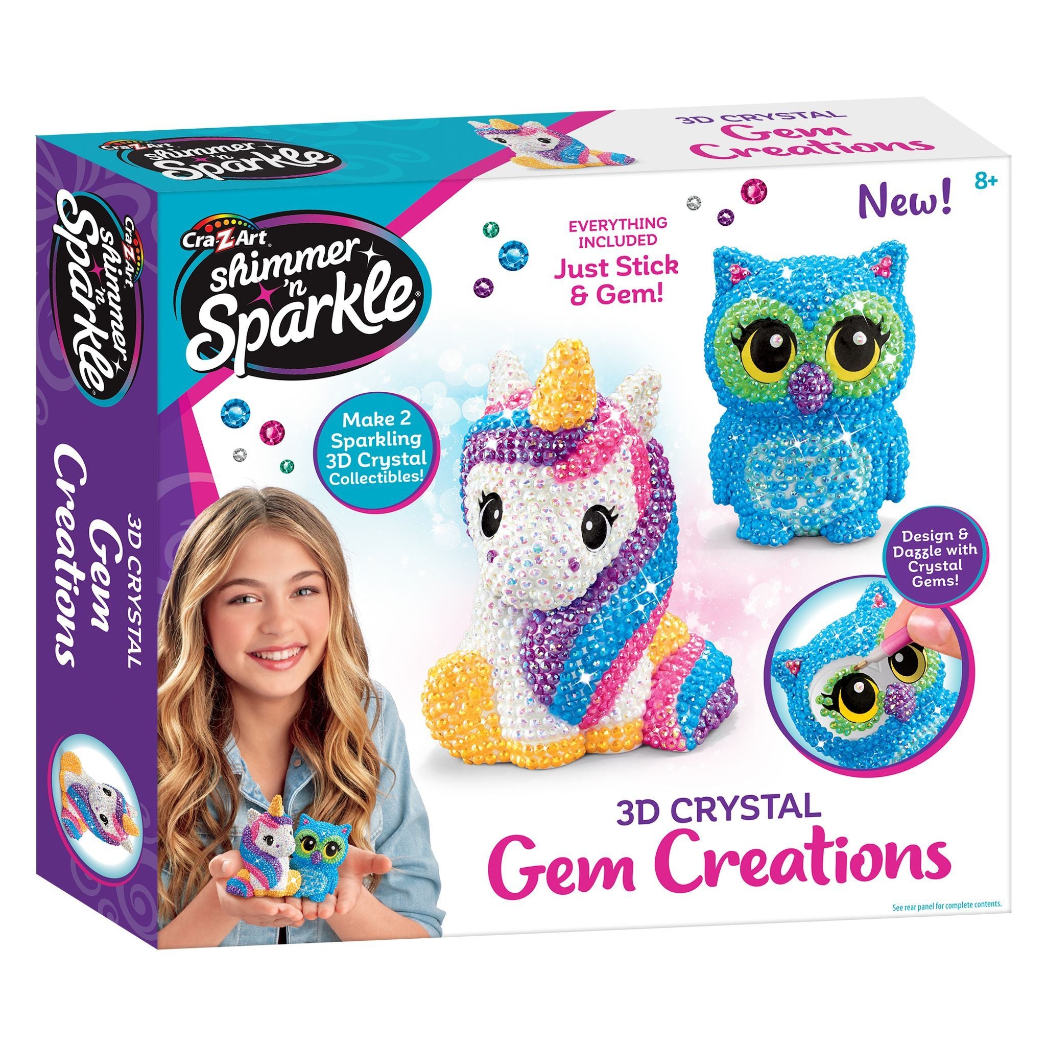Cra-Z-Art Shimmer 'N Sparkle 3D Crystal Gem Creations – Toyworld NZ