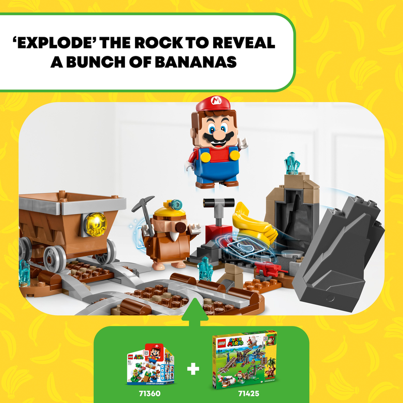 LEGO 71425 SUPER MARIO DIDDY KONG'S MINE CART RIDE EXPANSION SET ...