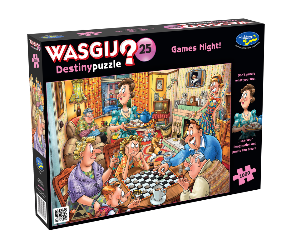 Wasgij Destiny #25 Games Night 1000 Piece Puzzle – Toyworld NZ