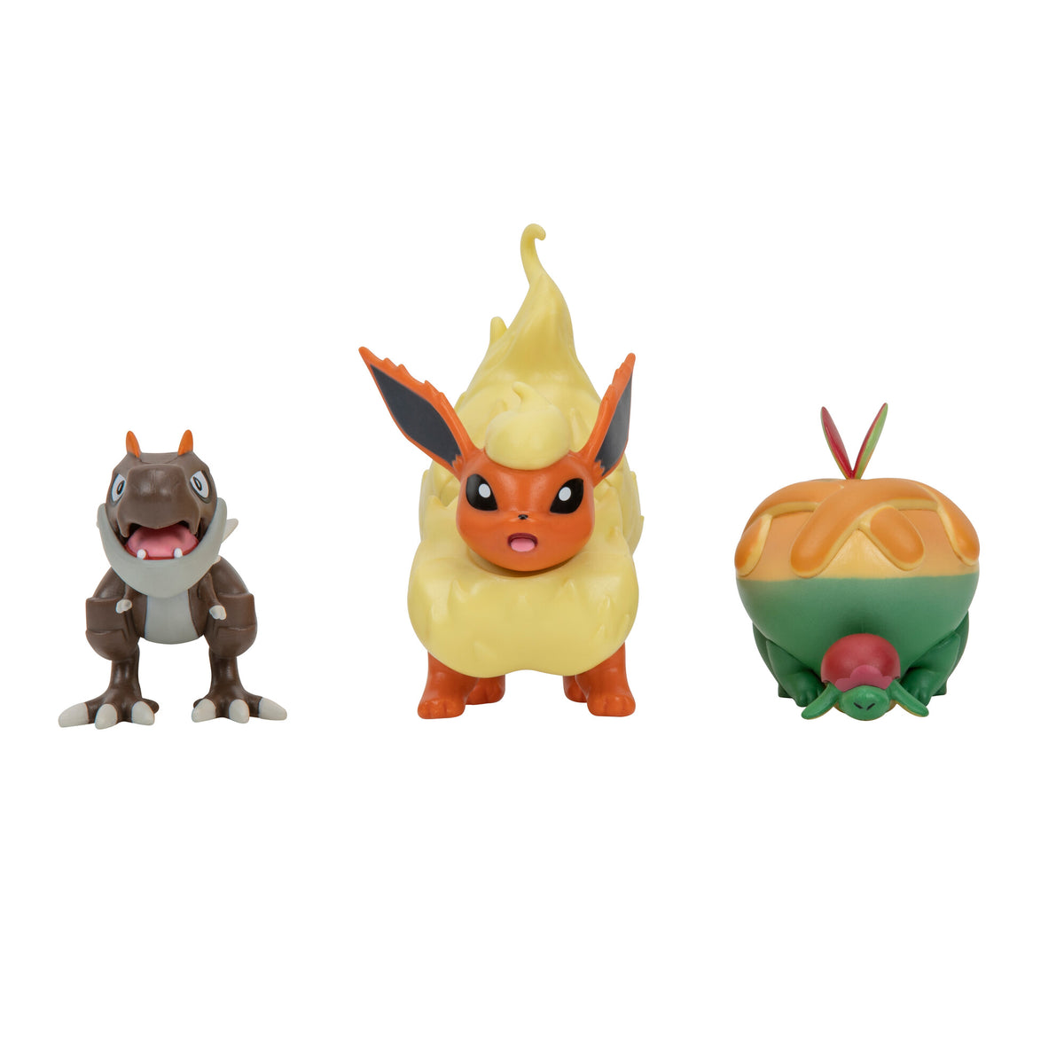 POKEMON BATTLE FIGURE SET 3 PACK FLAREON + TYRUNT + APPLETUN – Toyworld NZ