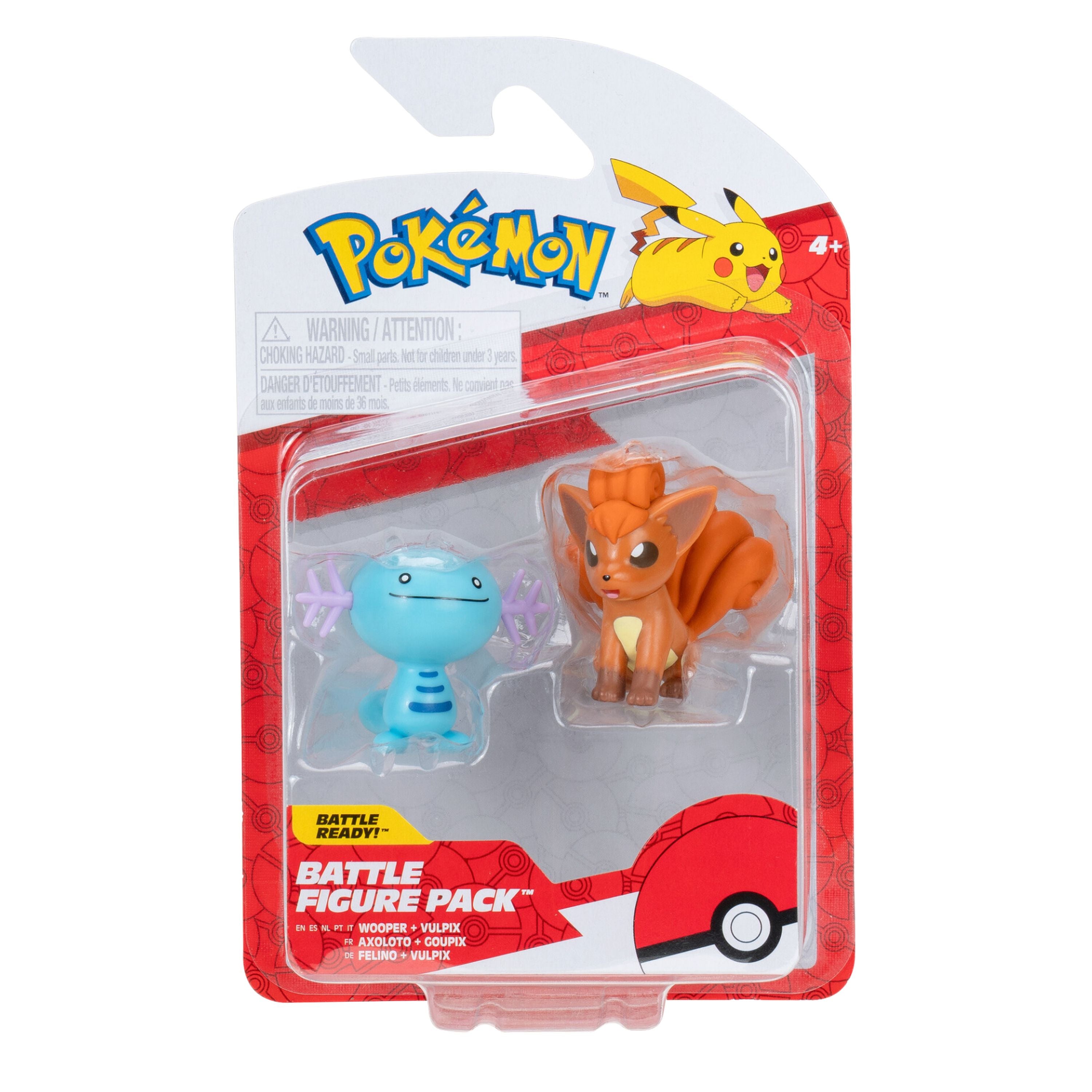 Pokemon 2 & 3 Inch Battle Figure Pack Wooper & Vulpix – Toyworld NZ