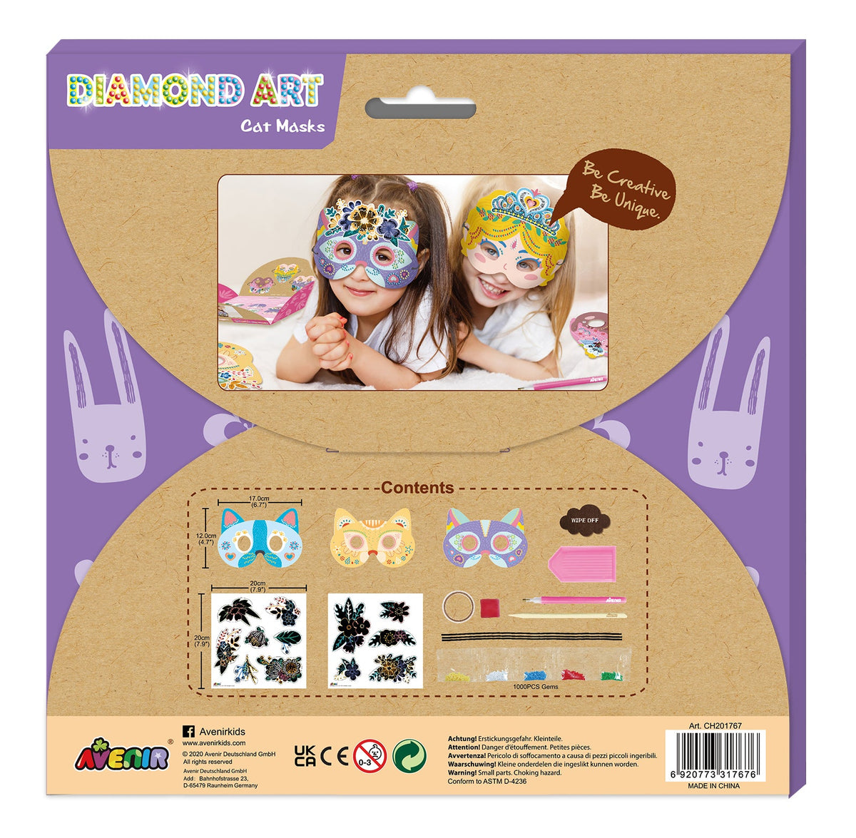 Avenir Diamond Art Cat Masks – Toyworld NZ