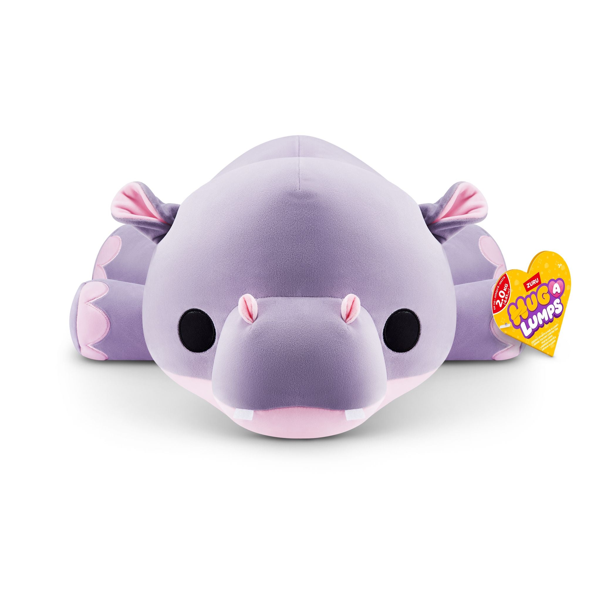 ZURU Hug A Lumps Large S1 Weighted Plush - Harley the Hippo – Toyworld NZ