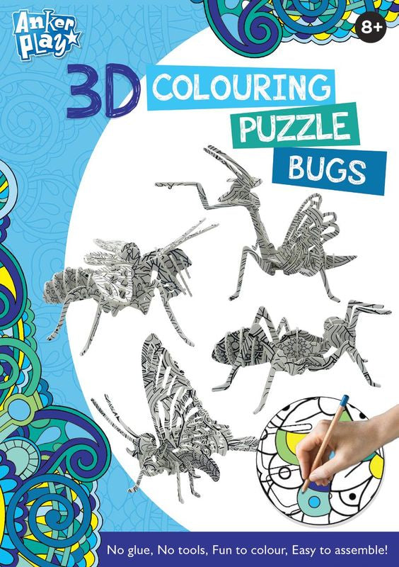 Anker Play 3D Colouring Puzzle Bugs – Toyworld NZ