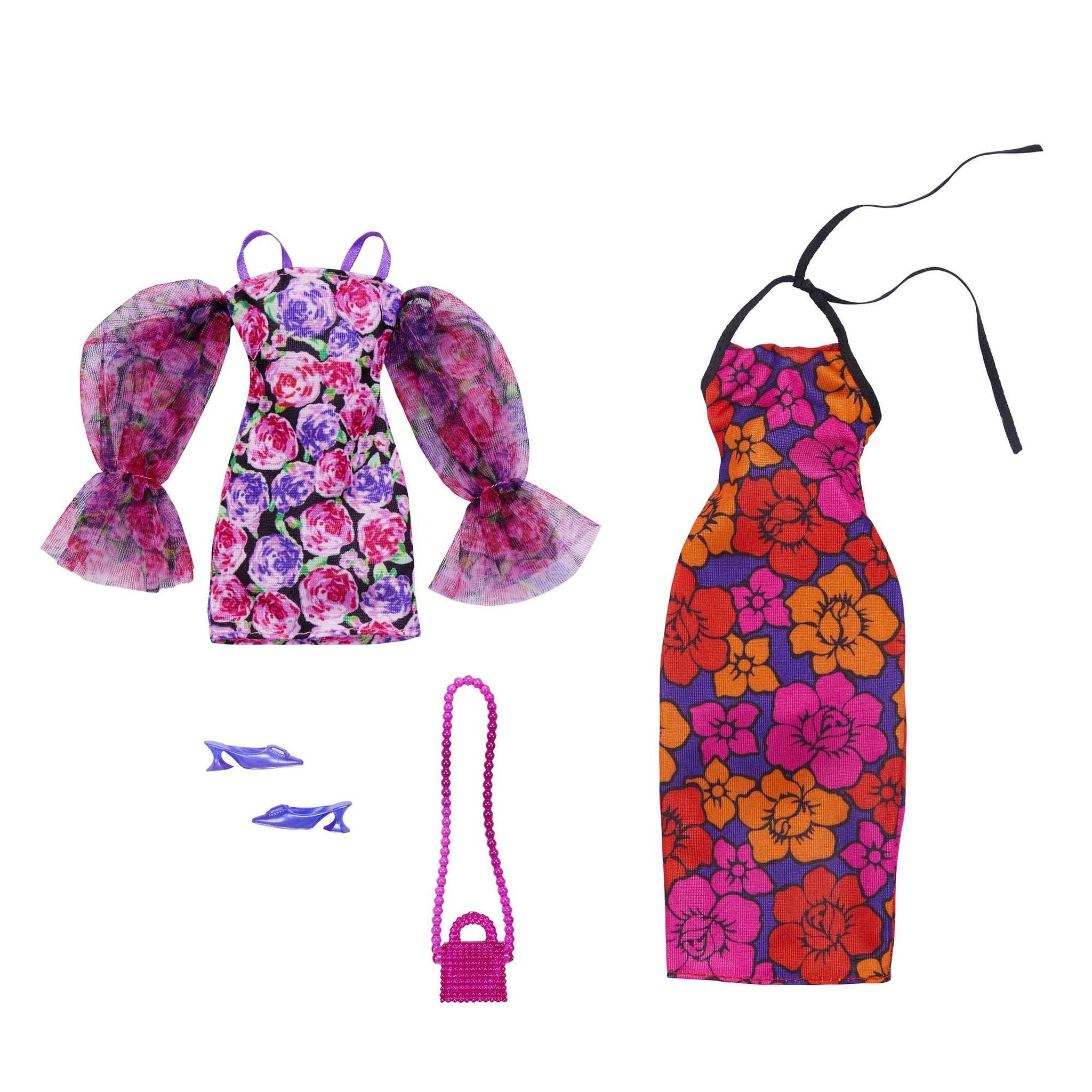 BARBIE FASHIONS 2 PACK FLORAL DRESSES – Toyworld NZ