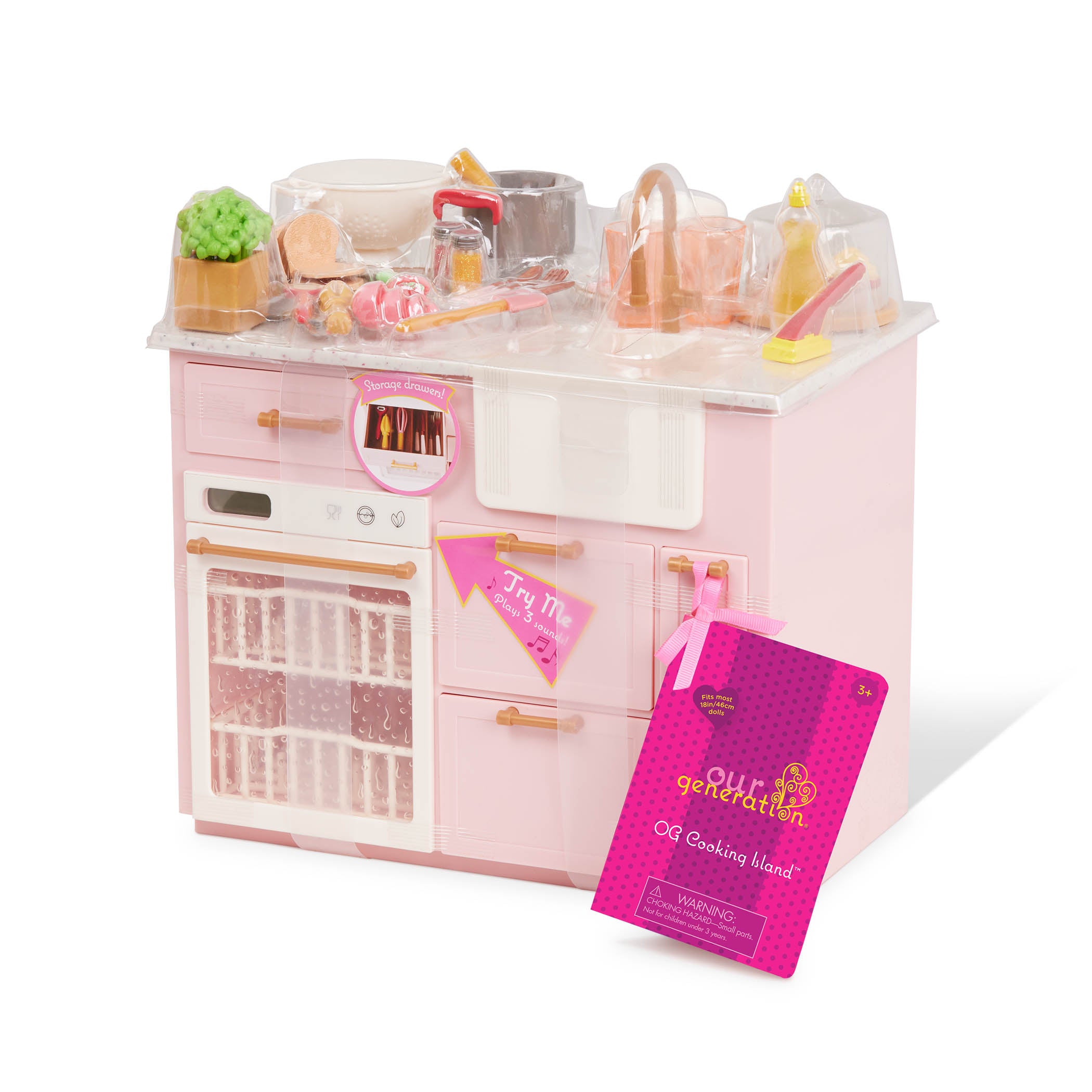 Our Generation Electronic Kitchen Island Set – Toyworld NZ