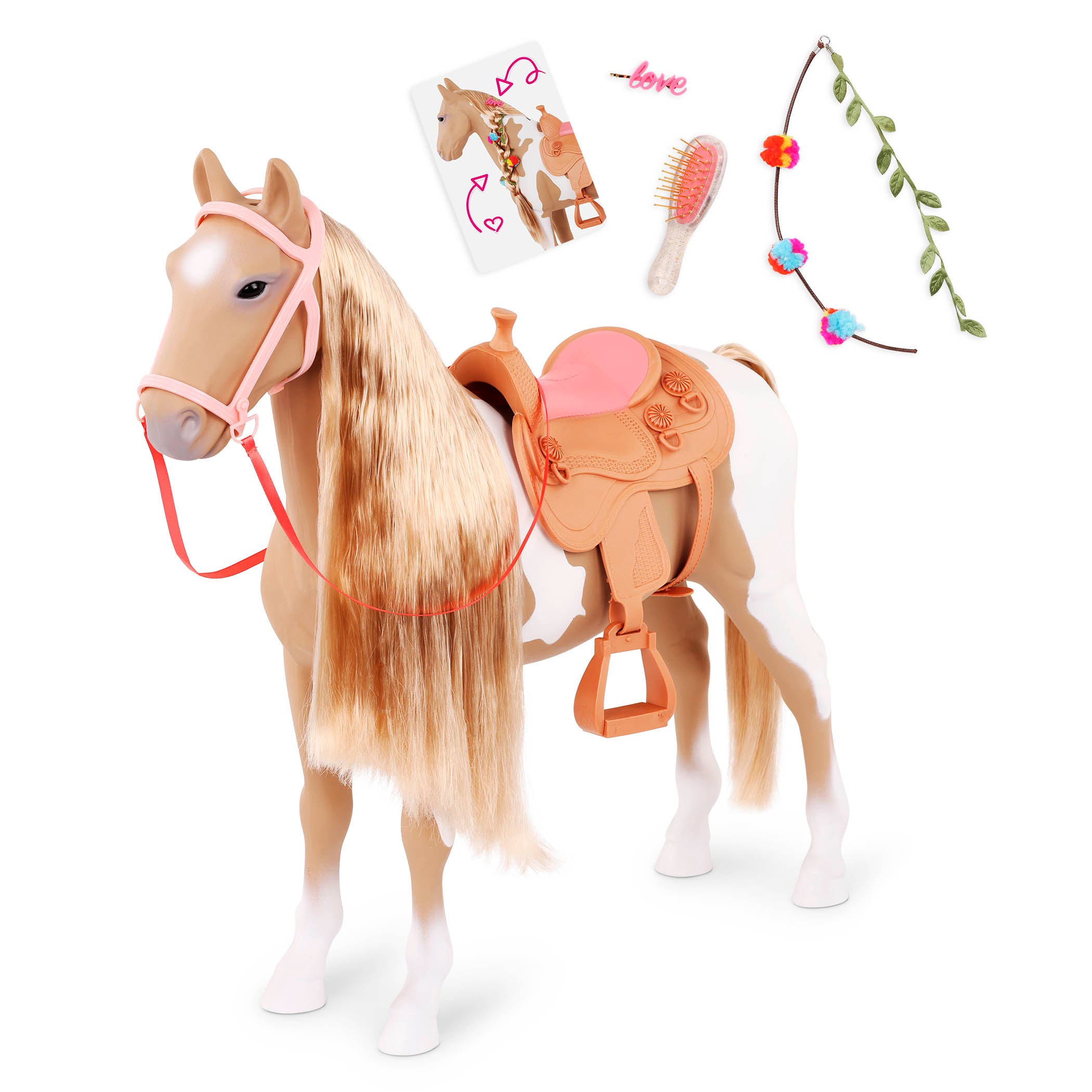 Our Generation Horse 20 Inch Hair Play - Palomino – Toyworld NZ