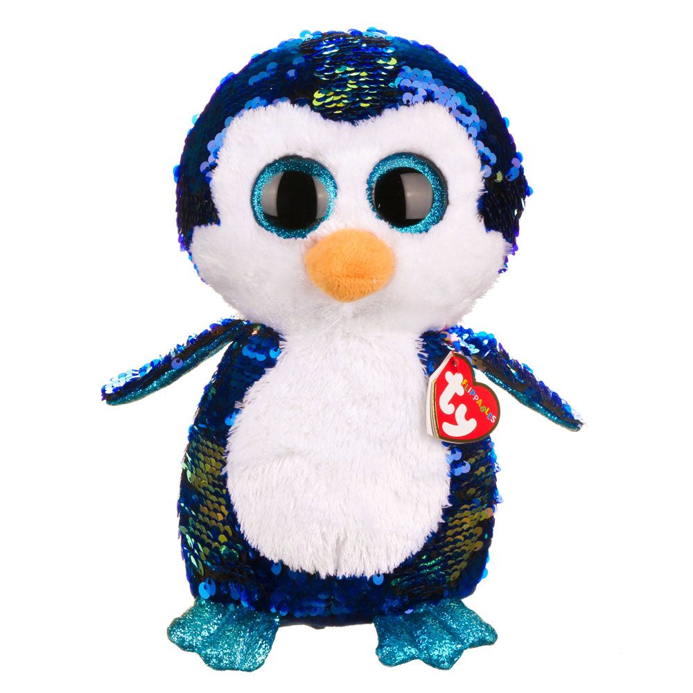 Ty Beanie Boos Flippables Payton The Penguin Medium – Toyworld NZ