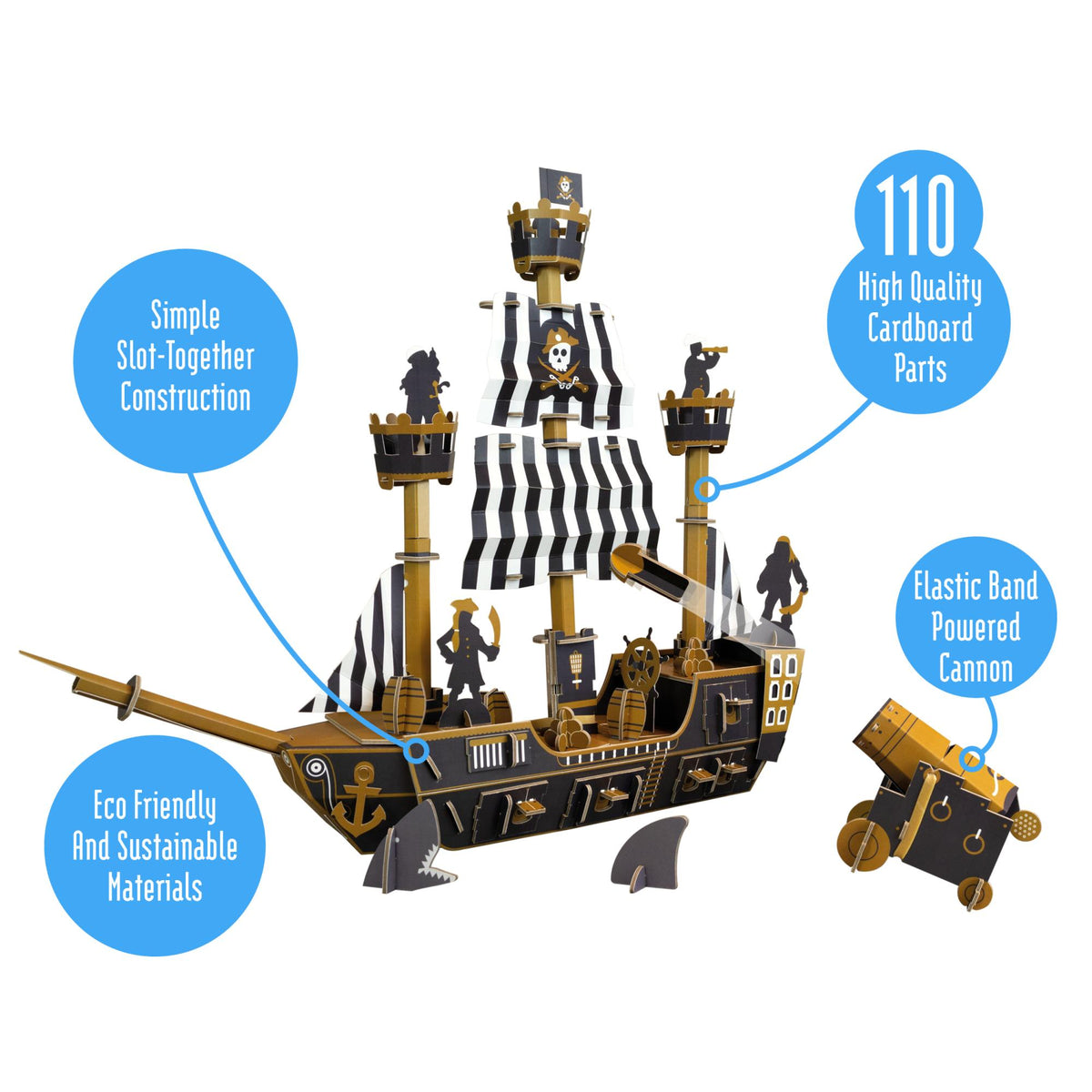 Build Your Own Pirate Ship Kit – Toyworld NZ