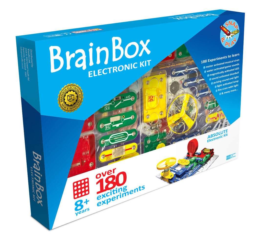 Brain Box Absolute Electronic 180+ Experiments Kit – Toyworld NZ
