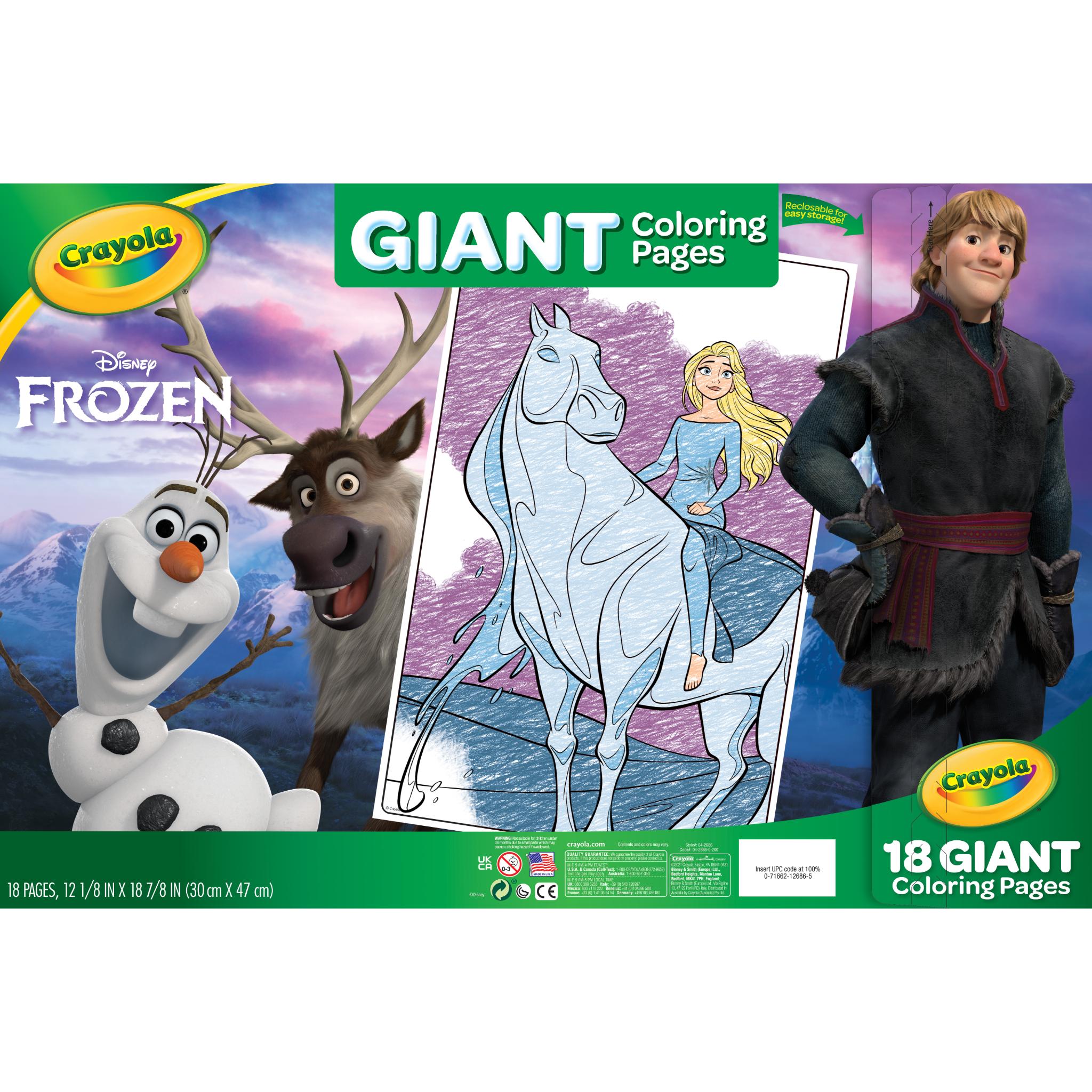 crayola disney frozen coloring book