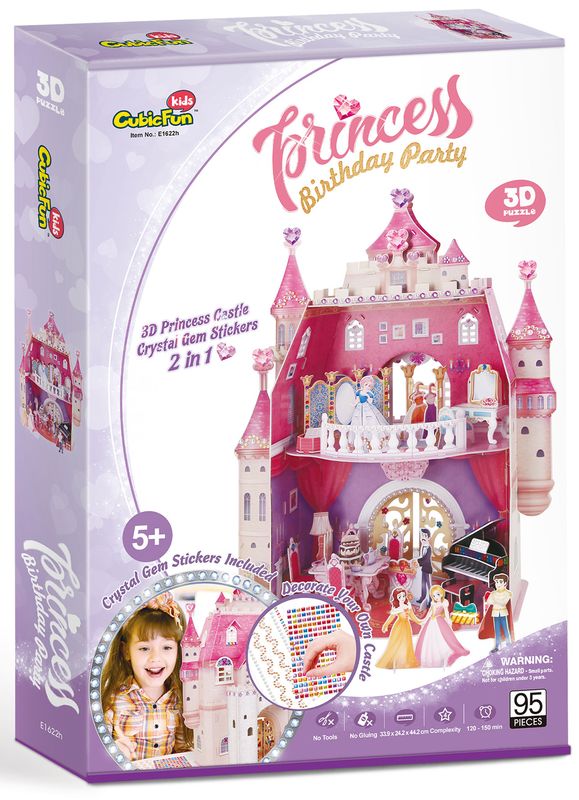 Cubic Fun 3D Puzzle Princess Birthday Party Castle – Toyworld NZ