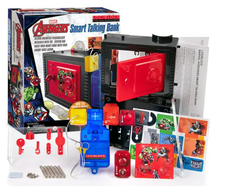 4M Logiblocks Marvel Avengers Smart Talking Bank – Toyworld NZ